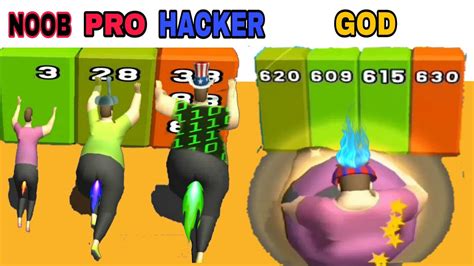 NOOB VS PRO VS HACKER VS GOD In Fat Pusher YouTube