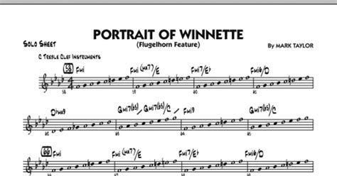 Portrait Of Winnette Solo Sheet Jazz Ensemble Print Sheet Music