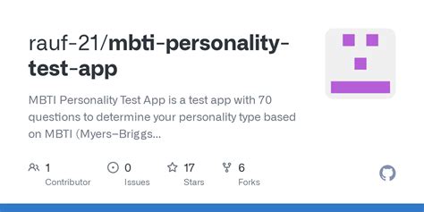 Github Rauf 21mbti Personality Test App Mbti Personality Test App