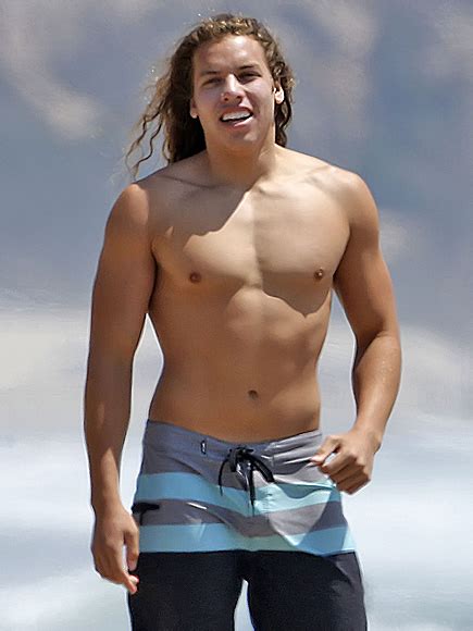 Joseph Baena Looks Like Dad Arnold Schwarzenegger In Beach Photo
