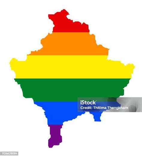 Lgbt 깃발 지도입니다 Lgbt 긍지 깃발의 색깔에서 국가의 벡터 무지개 지도 0명에 대한 스톡 벡터 아트 및 기타 이미지