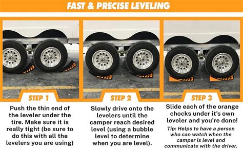 Carmtek Camper Leveler Package Curved Rv Levelers With Camper Wheel