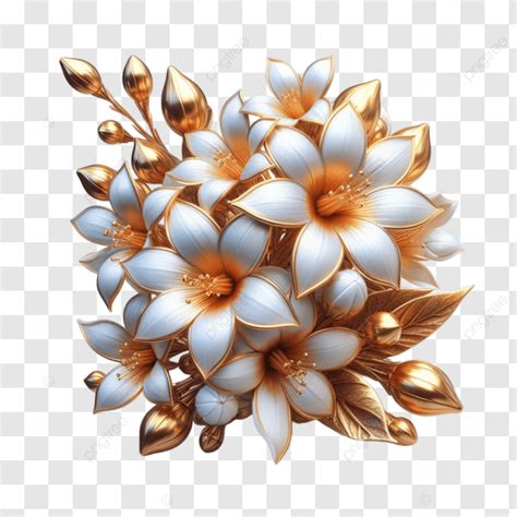 꽃다발에 흰색과 금색 꽃의 아름다운 배열 꽃다발에 흰색과 금색 꽃의 아름다운 배열 어떤 환경에도 우아함과 매력을 더해줍니다 꽃다발 Png 일러스트 및 이미지 에 대한