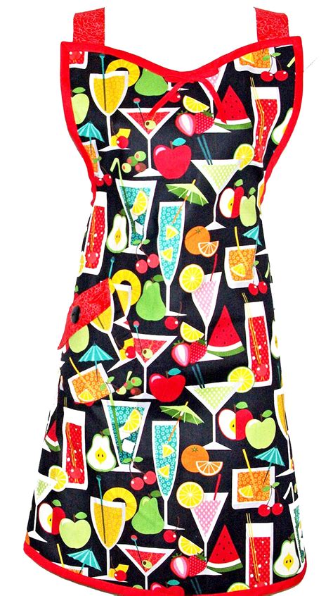 Summer Cocktail Apron Margarita Martini Mint Julep Daiquiri Custom