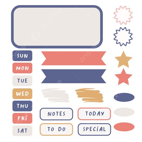 Scrapbook Element Png Picture Cute Planner Scrapbook Element Decoration Planner Scrapbook