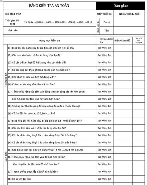 Kiểm Tra Hiện Trạng Thiết Bị Biểu Mẫu Kiểm Tra Máy Móc Thiết Bị Miễn Phí