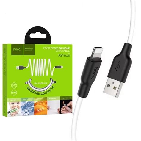 ᐉ Кабель Hoco Lightning X21 Plus Silicone 1 м