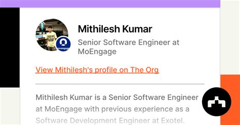 Mithilesh Kumar Senior Software Engineer At Moengage The Org
