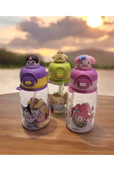 Luca Mia Sanrıo Pompompurin Melody Kuromi Karakterleri 550 Ml Suluk