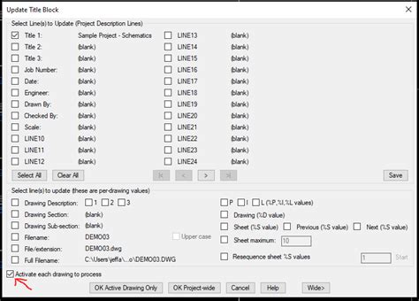 Project Wide Title Block Update Issues Autodesk Community