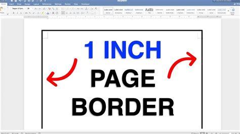 How To Put 1 Inch Border In Word YouTube