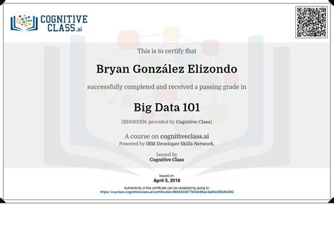 Cognitive Class Bd0101en Certificate Cognitive Class