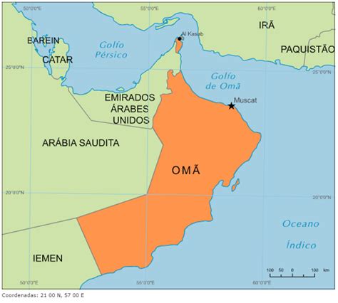 Blog De Geografia Mapa De Omã