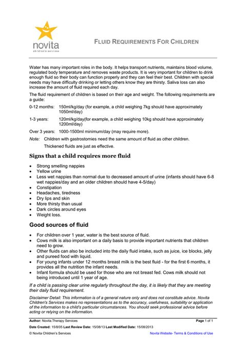 Fluid Restriction Education Handout