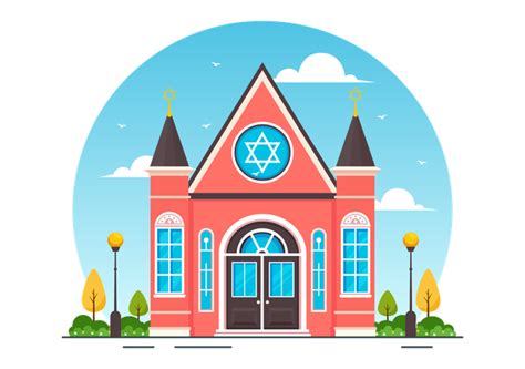 Premium Synagogue Building Illustration Pack From Buildings Illustrations
