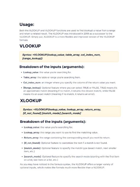vlook up and xlookup pdf