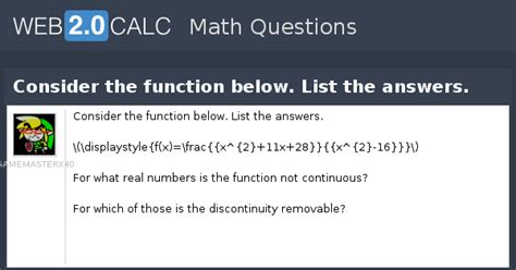 View Question Consider The Function Below List The Answers