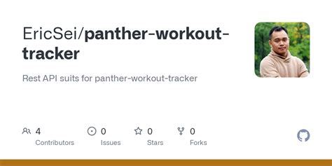 GitHub EricSei Panther Workout Tracker Panther Workout Tracker