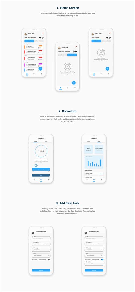 To Do List App UI UX Case Study Behance