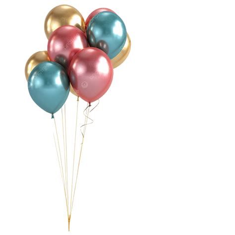 一套五彩氦氣球生日裝飾 生日裝飾 庆典png去背圖片素材免費下載，免摳圖設計圖案下載 Pngtree