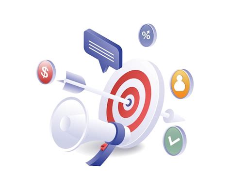 Premium Vector Technology Marketing Target Campaigns