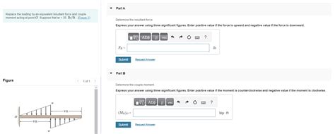 Solved Replace The Loading By An Equivalent Resultant Force