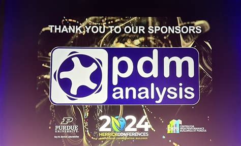 Pdm Analysis Sponsors The Herrick Conference 2024 At Purdue Pdm