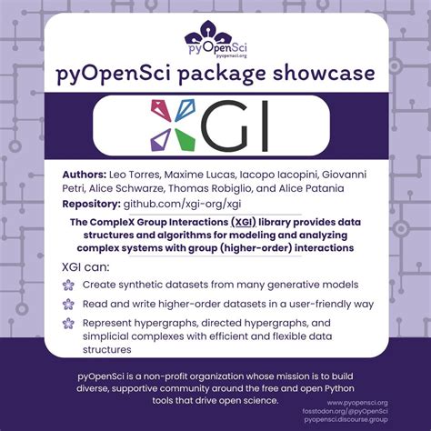 how to install xgi for higher order networks pyopensci posted on the