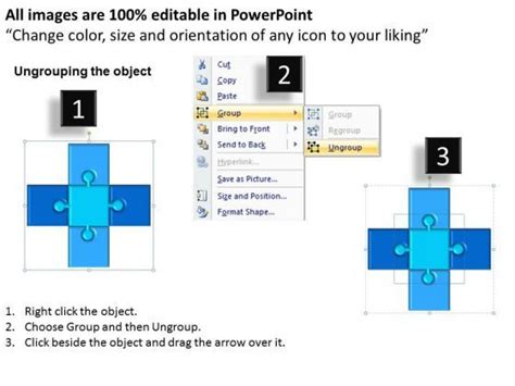 Strategy Diagram Interconnected Jigsaw Puzzle Pieces Stages 5 Strategic