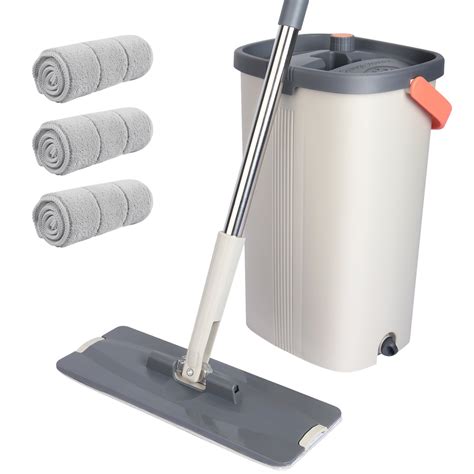 Wet And Dry Self Cleaning Drying Self Wringing Mop Bucket Flat Floor Free