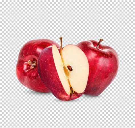 Premium PSD Fresh Red Apple Isolated Premium Psd