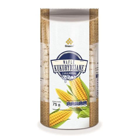 Granex Wafle kukurydziane z solą morską 75 g