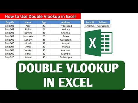 Double Vlookup In Excel Hindi How To Use Double VLookup In Excel In Hindi Multiple Vlookup