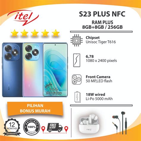 Jual Itel S23 PLUS 8 256GB NFC Garansi Resmi NEW Shopee Indonesia
