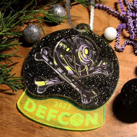 Cyber Glitter Defcon 2023 Ornament Mar Williams Art