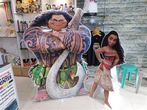 Life Size Standee Moana And Infonts Graphics Design