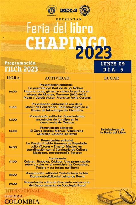 Miradas Del Tiempo Feria Internacional Del Libro Chapingo 2023