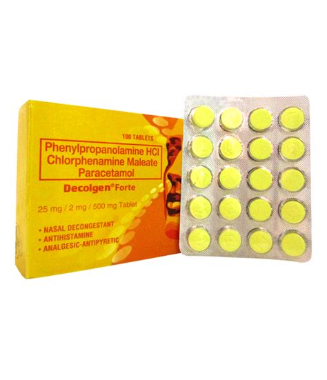 Decolgen Forte 500mg 100pcs 1 Box Lazada Ph