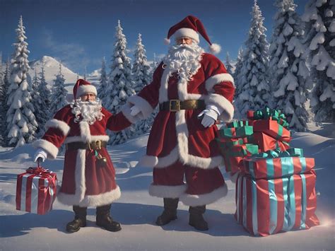 Premium Ai Image Father Christmas