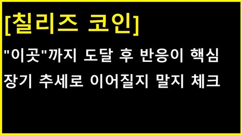 칠리즈 코인 결정이 나기 전에 반드시 알아둬야 합니다 끝이냐 새로운 시작점이냐 결정하는 구간 Youtube