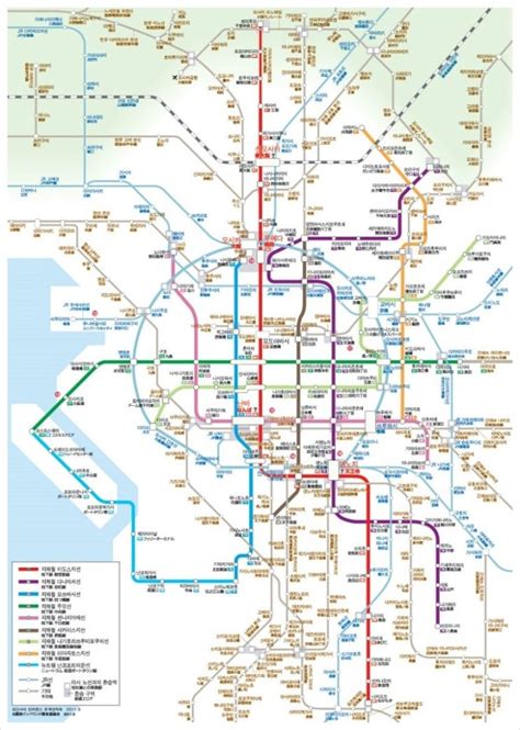 오사카 전철 오사카 전철 전체 노선도 오사카 시영교토 고베 간사이 전체 노선도 Osaka Map 네이버 블로그