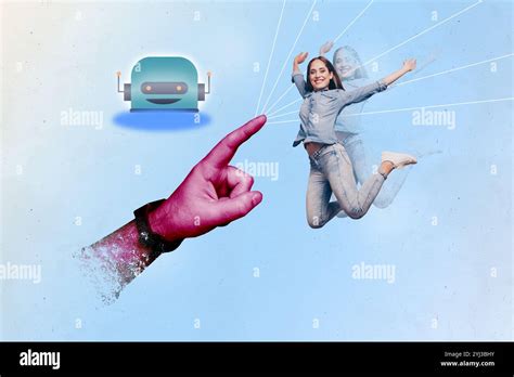 Composite Trend Artwork 3d Sketch Image Collage Of Ai App Artificial