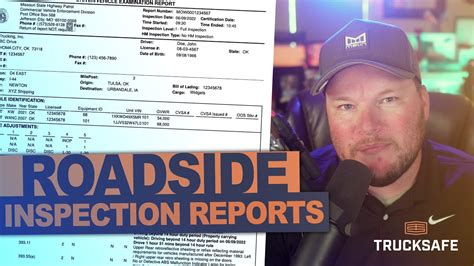 Understanding Dot Roadside Inspection Reports Youtube