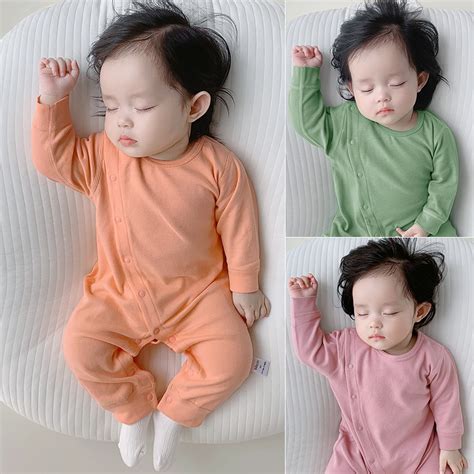 婴儿衣服春秋无骨护肚保暖贴身内衣睡衣新生儿哈衣爬服宝宝连体衣 虎窝淘