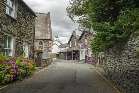 Grasmere Village Cumbria Uk Popular Tourist Destination English Lake