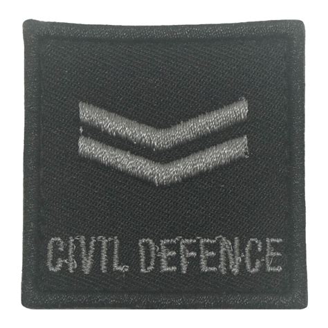 Mini Scdf Rank Patch Black Foliage Corporal Cpl Hock T Shop