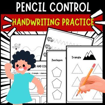 Pencil Control Activity Booklet Worksheets Preschool Prek Handwriting