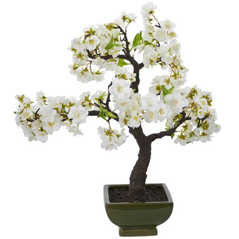 Nearly Natural Artificial Indoor Cherry Blossom Bonsai Artificial Tree