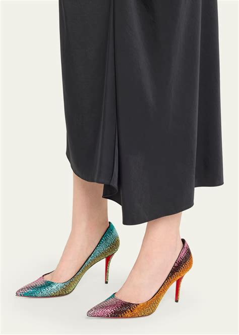Christian Louboutin Apostropha Ombre Strass Red Sole Pumps Bergdorf