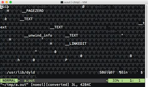 Vim 搭配 xxd 指令作為 16 進位編輯器教學 G T Wang